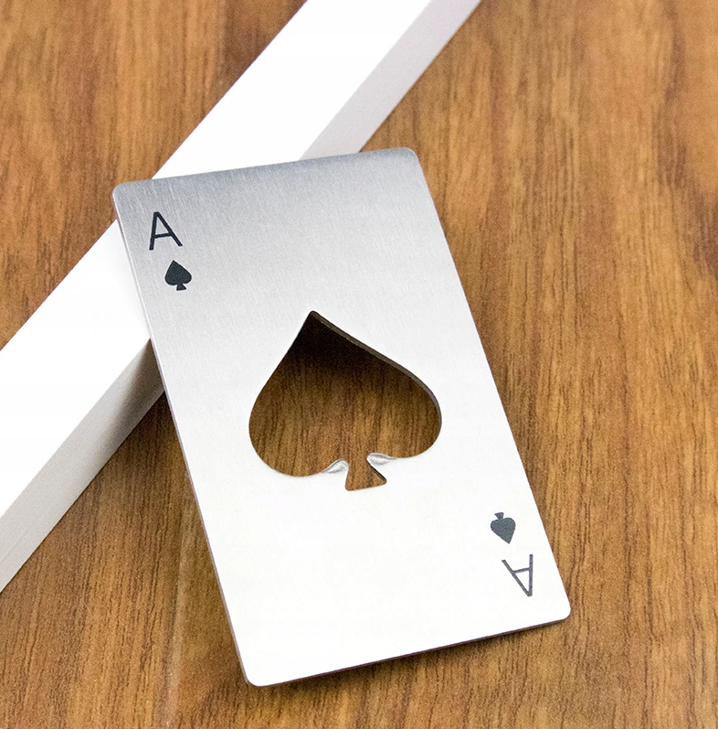 Otwieracz karta As pik metalowy - 8307521721 - oficjalne archiwum Allegro