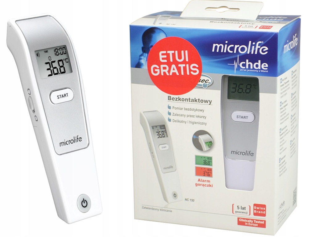 Microlife termometr NC 150 bezdotykowy +ETUI NC150 - 9049064172 ...