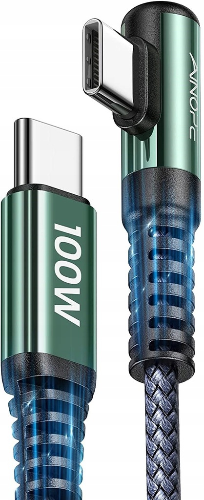 Kabel KĄTOWY Usb C - Usb C AINOPE 2m 100W OPLOT - 13463692061 ...