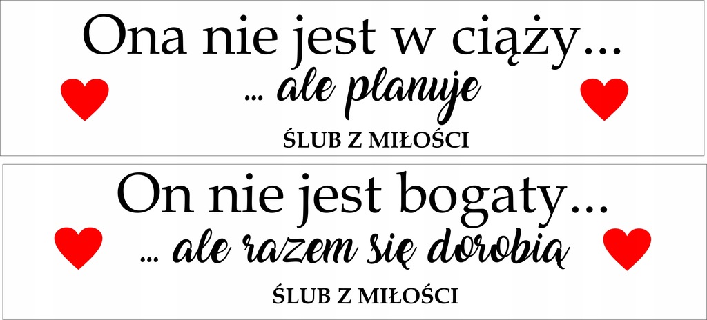 Tablice auta Ona nie jest w ciąży On nie jest PCV 2 wodoodporne 2 ...