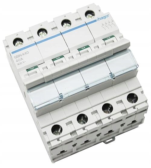 HAGER Modułowy rozłącznik izolacyjny 3P 100A - 12202424982 - oficjalne ...