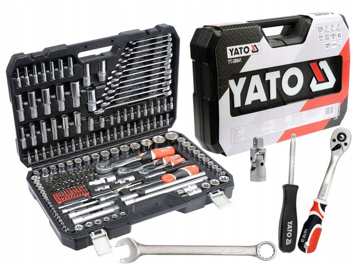 ZESTAW KLUCZY 216 el KLUCZE NASADOWE YATO YT-38841 - 14410231708 - oficjalne archiwum Allegro