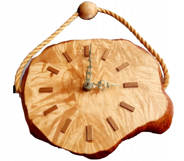 DREWNIANY ZEGAR WISZĄCY JUNGHANS W756-VINTAGE STYL - 11478950472 ...