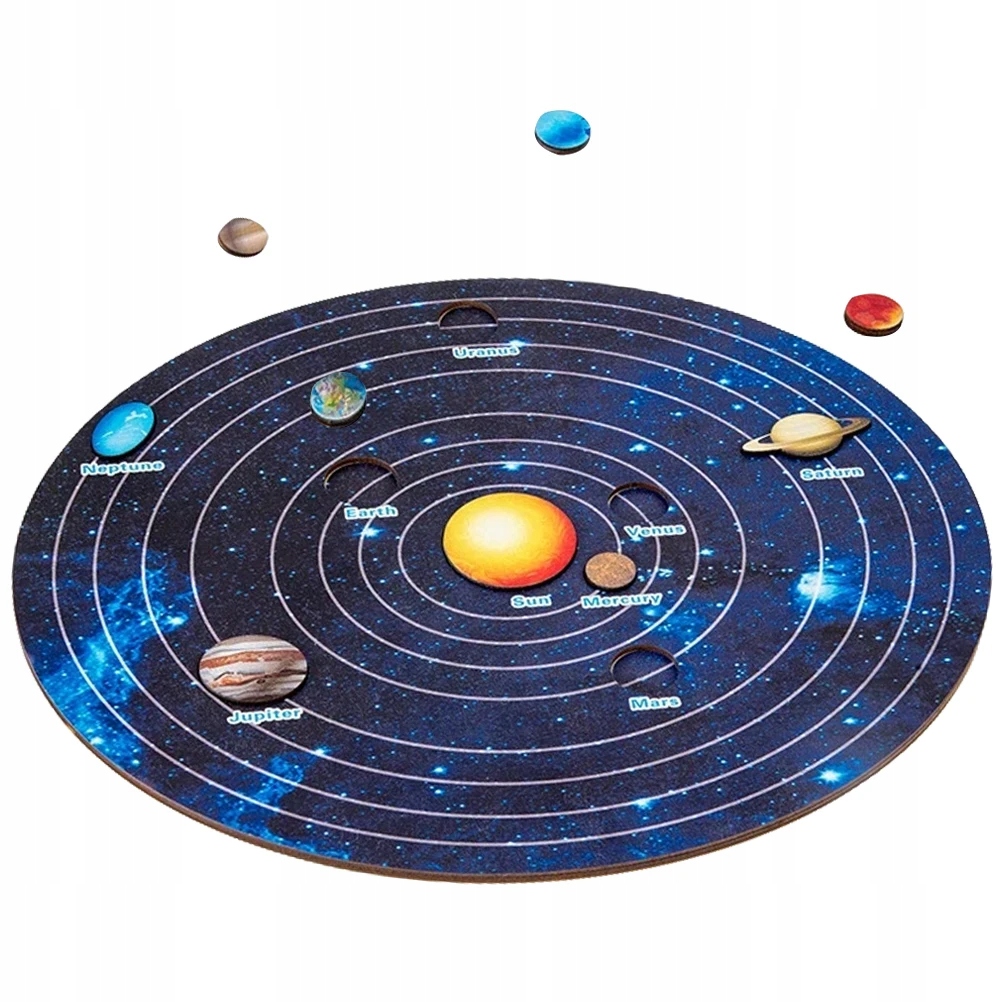 Solar System Puzzle Toddlers Wood Puzzles - 13765846159 - oficjalne ...