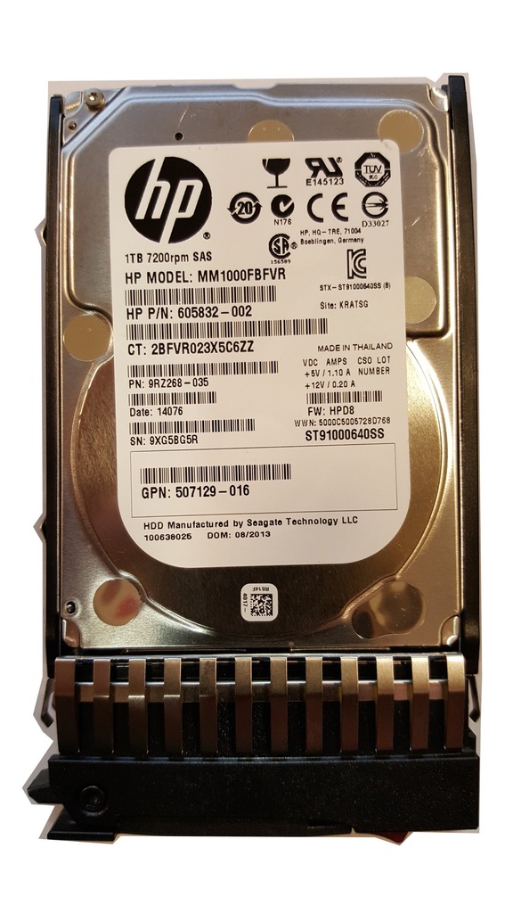 NOWY 1TB SAS 7.2K 2,5 MM1000FBFVR 605832-002 - 6823991593 - oficjalne ...