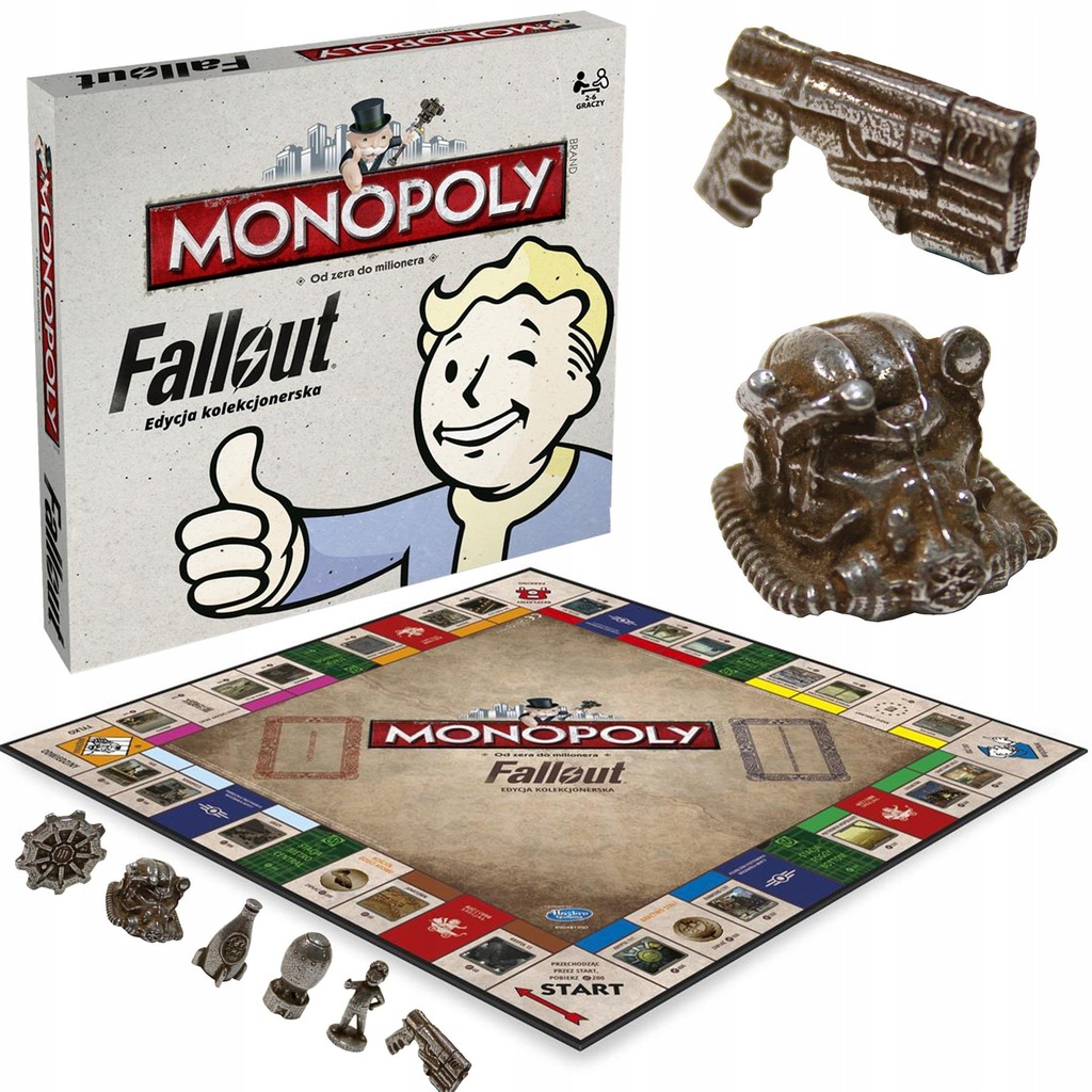 Gra planszowa MONOPOLY Fallout Edycja kolekcjoner - 9201324180 ...