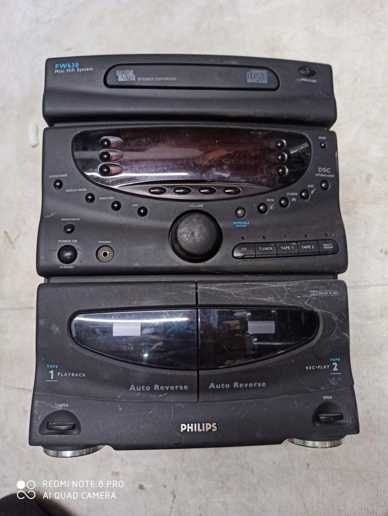 Wieża Philips FW630 - 15513622651 - oficjalne archiwum Allegro