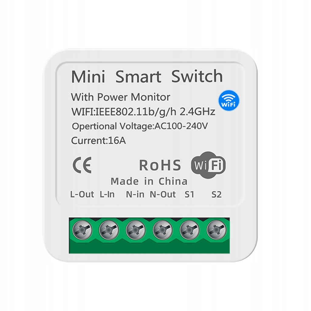 Купить Реле-розетка для измерения тока WiFi 16А: отзывы, фото и ...
