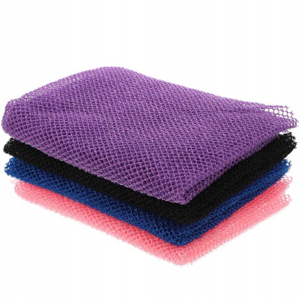 Bath Net Wash Cloth Back Scrubber Shower 4 Pcs - 14107257686 ...