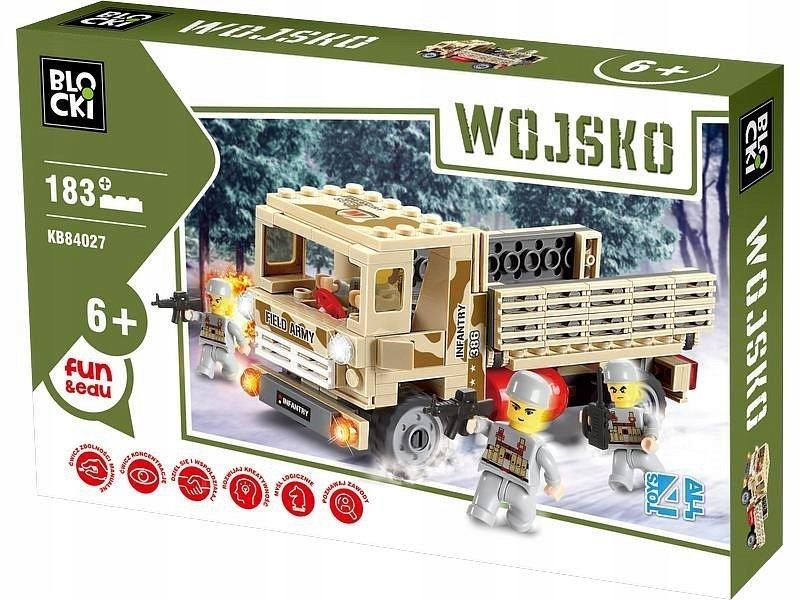 KLOCKI BLOCKI MYARMY CIĘŻARÓWKA WOJSKOWA ŻOŁNIERZE - 12214797129 ...