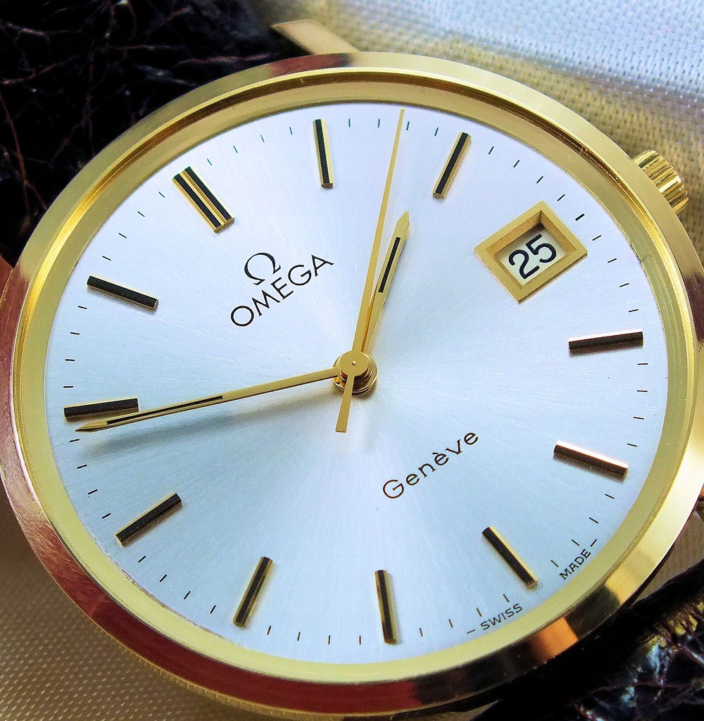 OMEGA Lite ZŁOTO 14K 585 zegarek IDEAŁ'75 jak NOWY - 13100017117 ...
