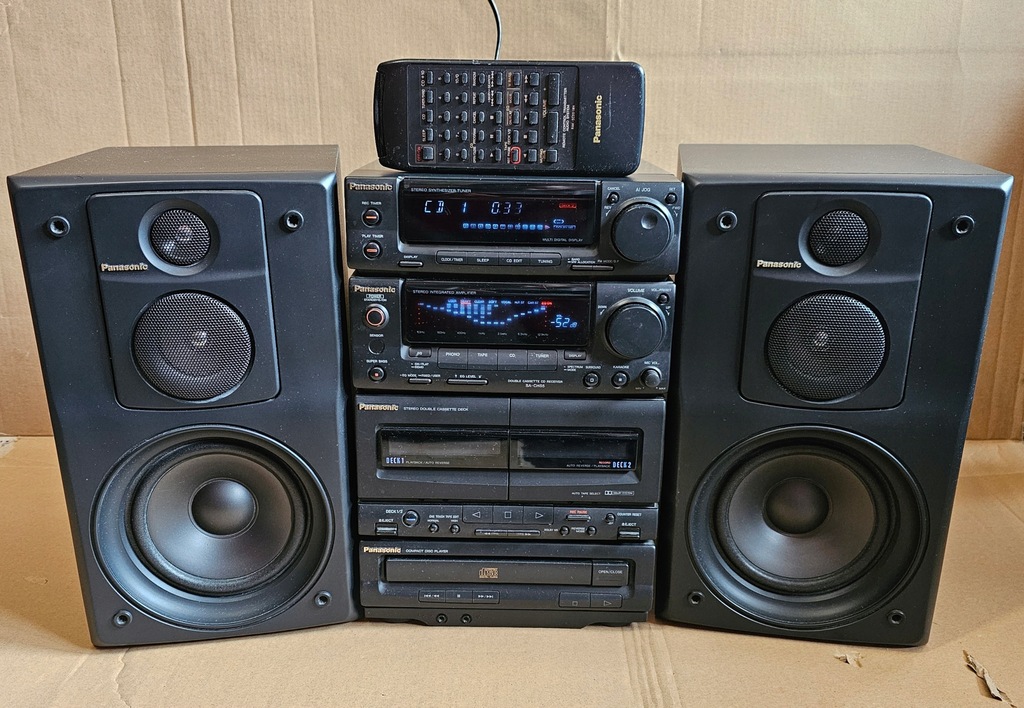 Wieża PANASONIC SA-CH55 | Komplet | Pilot | Kolumny | - 15161952603 ...