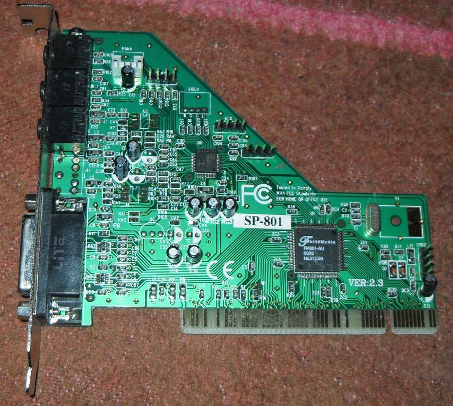 KARTA MUZYCZNA FORTEMEDIA SP-801 PCI - 7143021105 - oficjalne archiwum ...