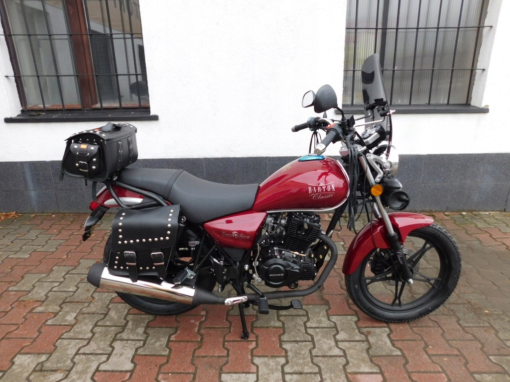 BARTON CLASSIC 125 naB SAKWY SZYBA FRĘDZLE DOSTAWA - 7675387349 ...