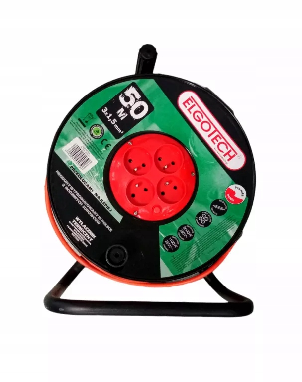 PRZEDŁUŻACZ BĘBNOWY ELGOTECH PZB-40-50Y 50M - 12120279922 - oficjalne ...