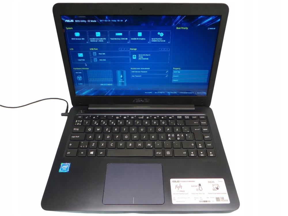 Asus E402N N3350 2.4GHz RAM 2GB EMMC 32GB USB-C - 11726959963 ...