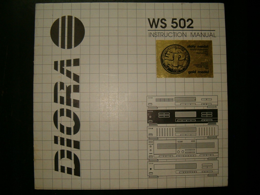 Instrukcja obsługi wzmacniacz WS 502 Unitra Diora - 13216541831 - oficjalne archiwum Allegro
