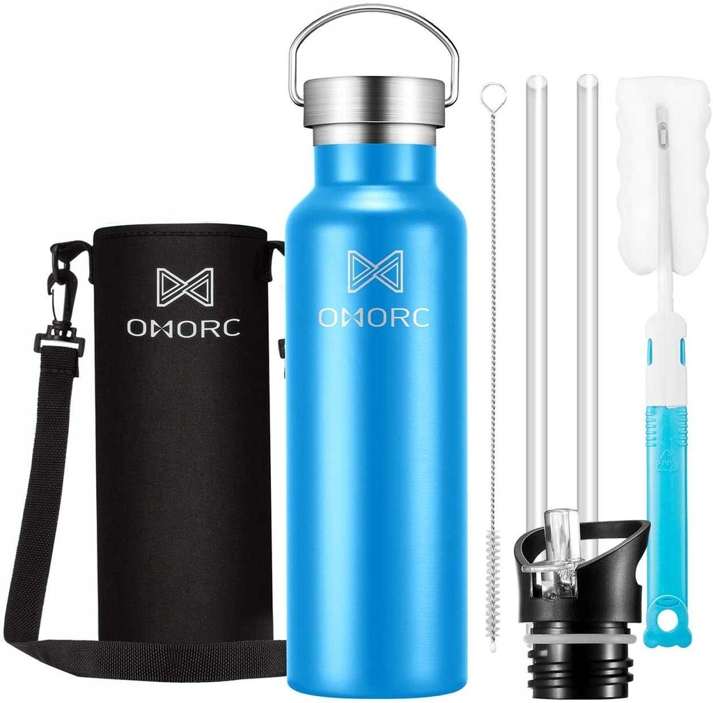 BIDON TERMICZNY BUTELKA NA WODĘ TERMOS 1L OMORC - 13993692029 ...