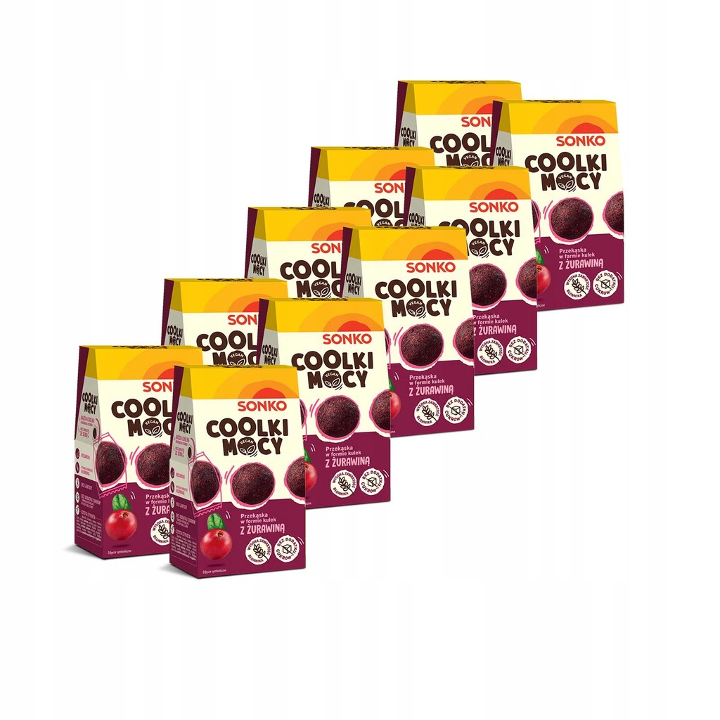 Sonko Coolki Mocy Przekąska z żurawiną - 12940590627 - oficjalne ...