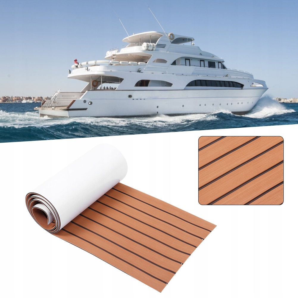 EVA TEAK DECKING ARKUSZ PODŁOGI ŁODZI 45X240CM - 12095933043 ...