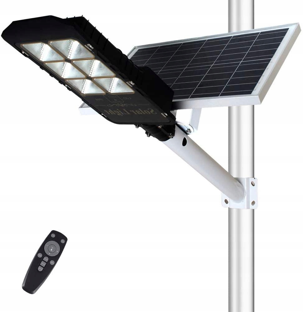 LATARNIA ULICZNA 800W LAMPA SOLARNA+UCHWYT+PANEL - 11330480900 - oficjalne archiwum Allegro