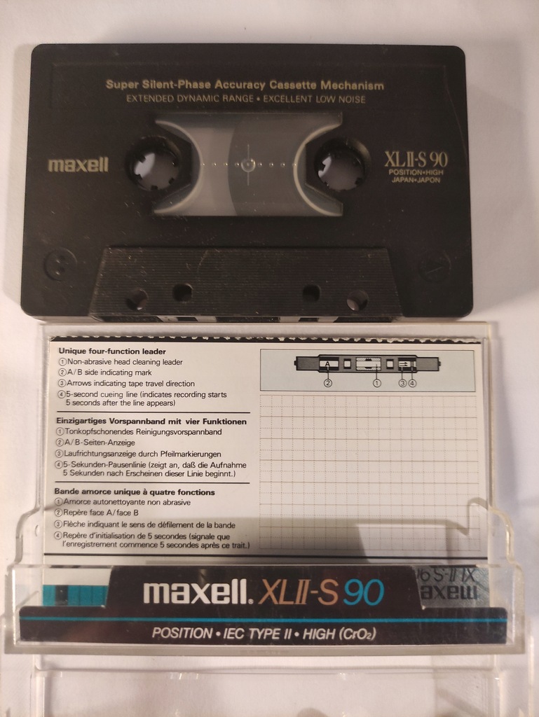 Kaseta magnetofonowa Maxell XLII-S 90 - 11081847900 - oficjalne archiwum Allegro