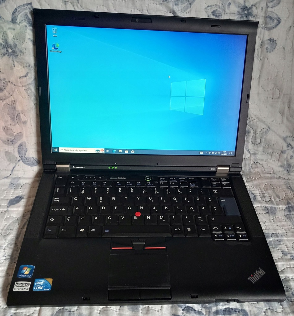 Laptop Lenovo Thinkpad T41 i5 14" 8 GB / 128 GB SSD | powiększona bat ...