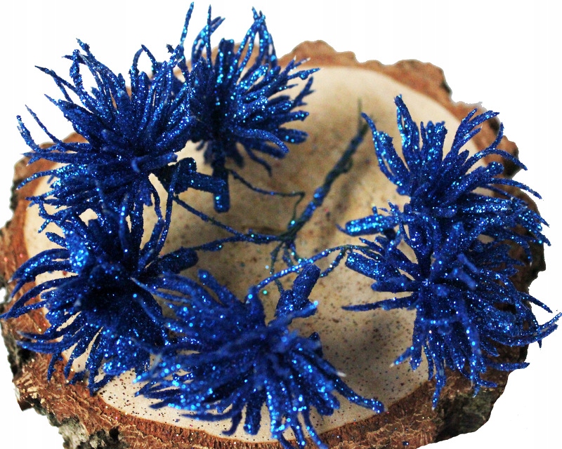 OSET OZDOBNY BROKATOWY MODRAKOWY kpl 6 szt - 8647157878 - oficjalne ...