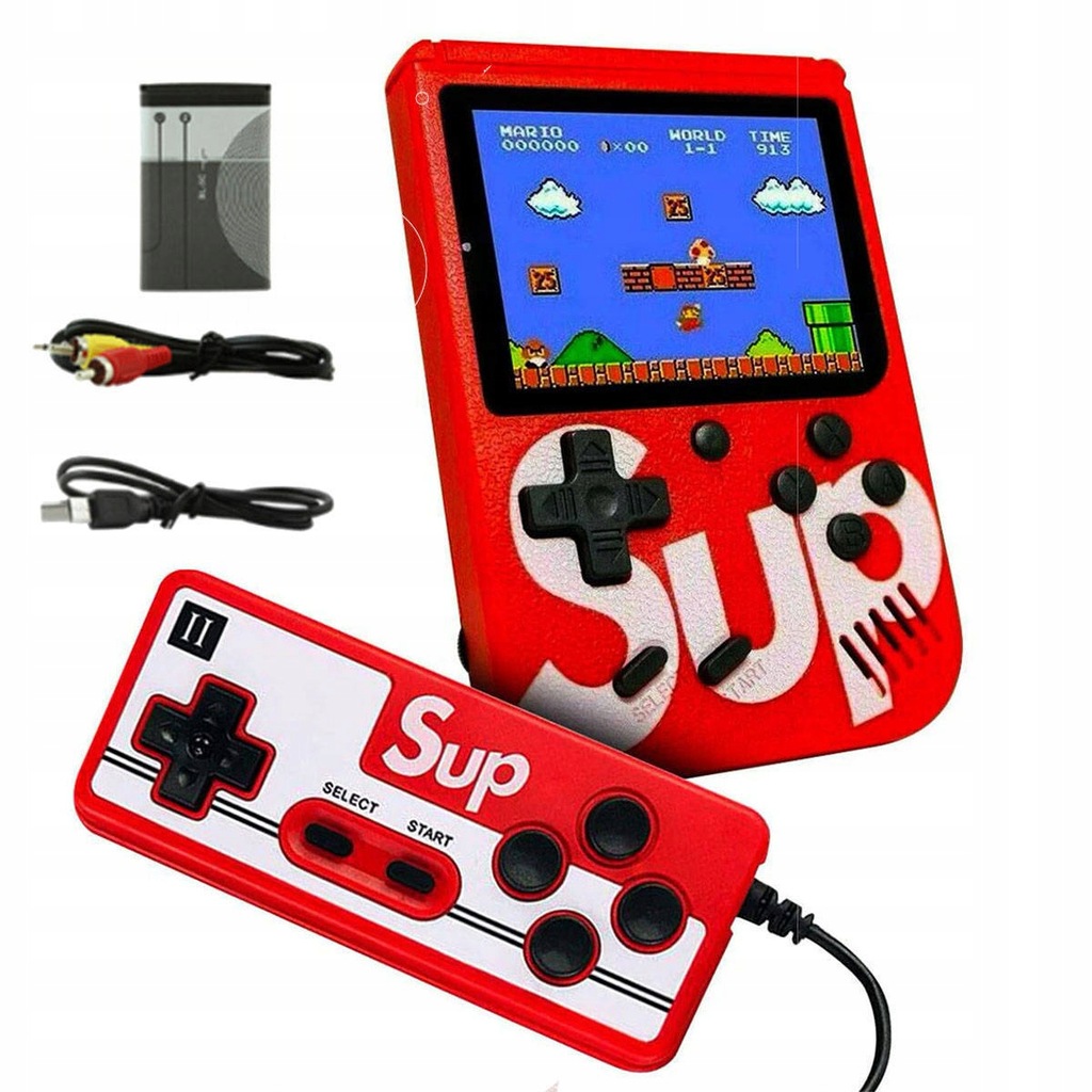 KONSOLA PRZENOŚNA RETRO MINI GAME BOX 400 GIER PAD - 13156608617 ...