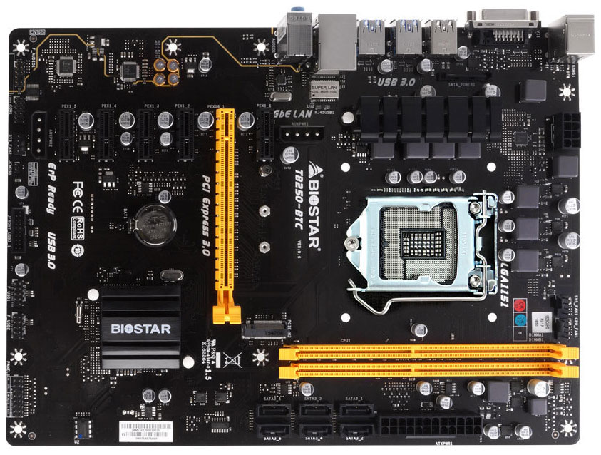 Biostar TB250-BTC B250 6xPCI-E KOPARKA BITCOIN - 7780654545 - oficjalne ...
