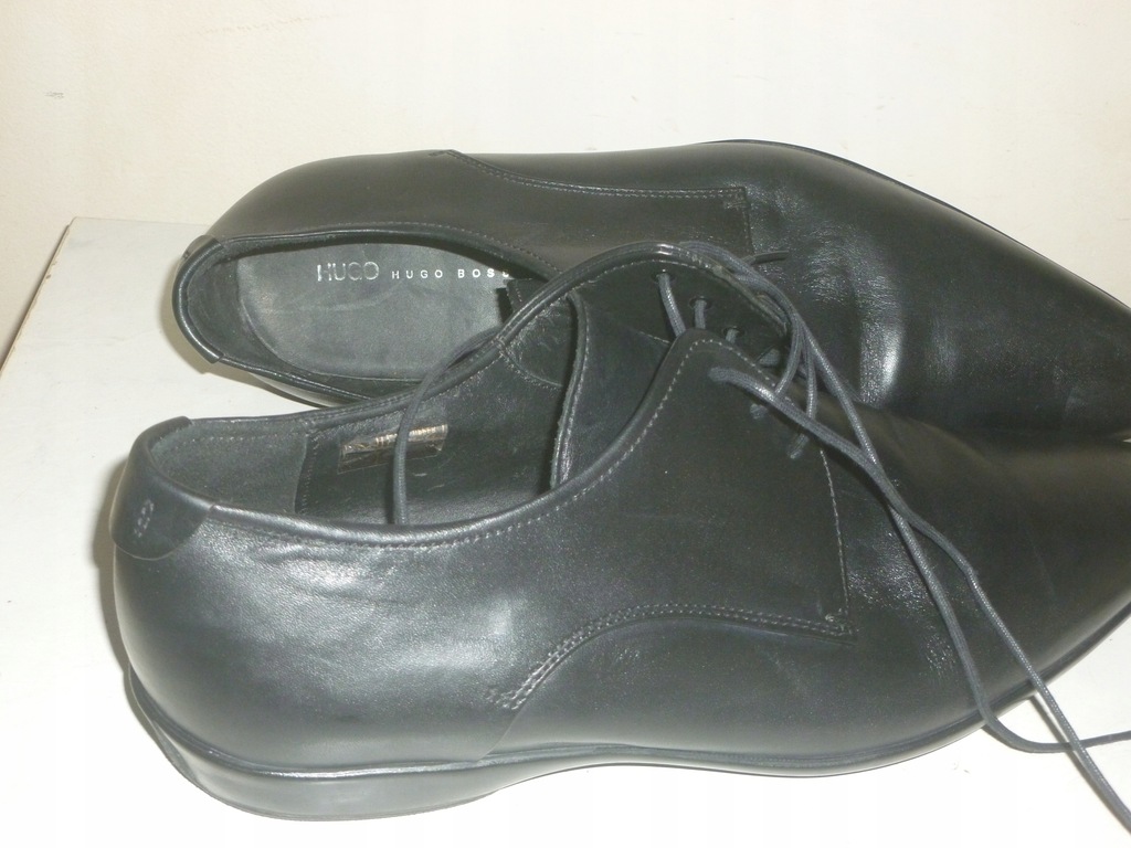 HUGO BOSS-R-42,5-WKŁ-28,5CM-SKÓRA NAT-JAK NOWE. - 13682931112 - oficjalne archiwum Allegro