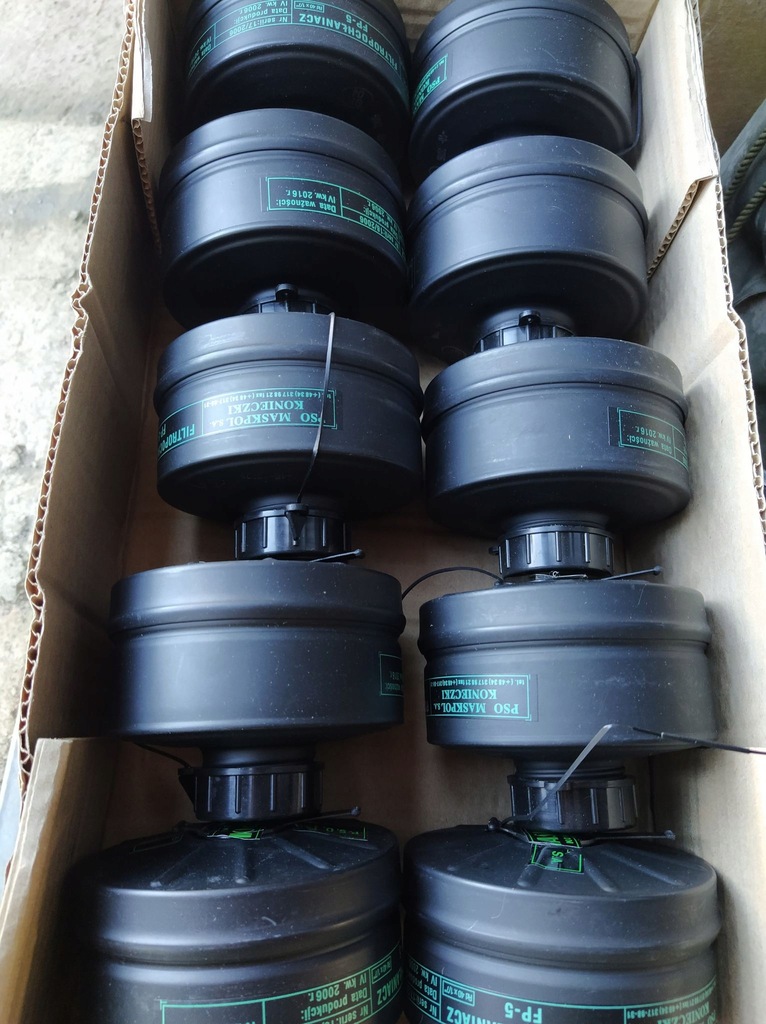 FILTRO POCHŁANIACZ FP5 DO MASKA PRZECIWGAZOWA MP5 - 12771476724 - oficjalne archiwum Allegro