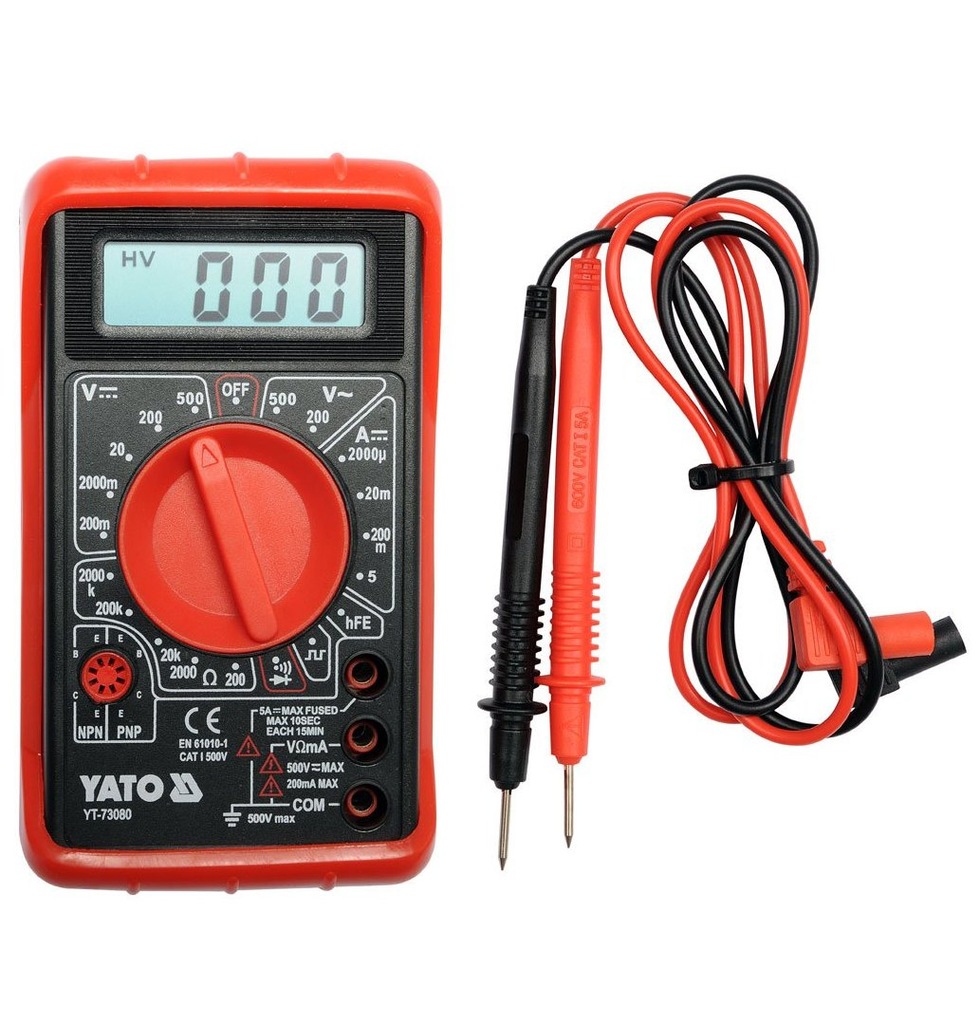 Multimetr miernik cyfrowy elektryczny BUZER YATO - 6823628667 - oficjalne archiwum Allegro