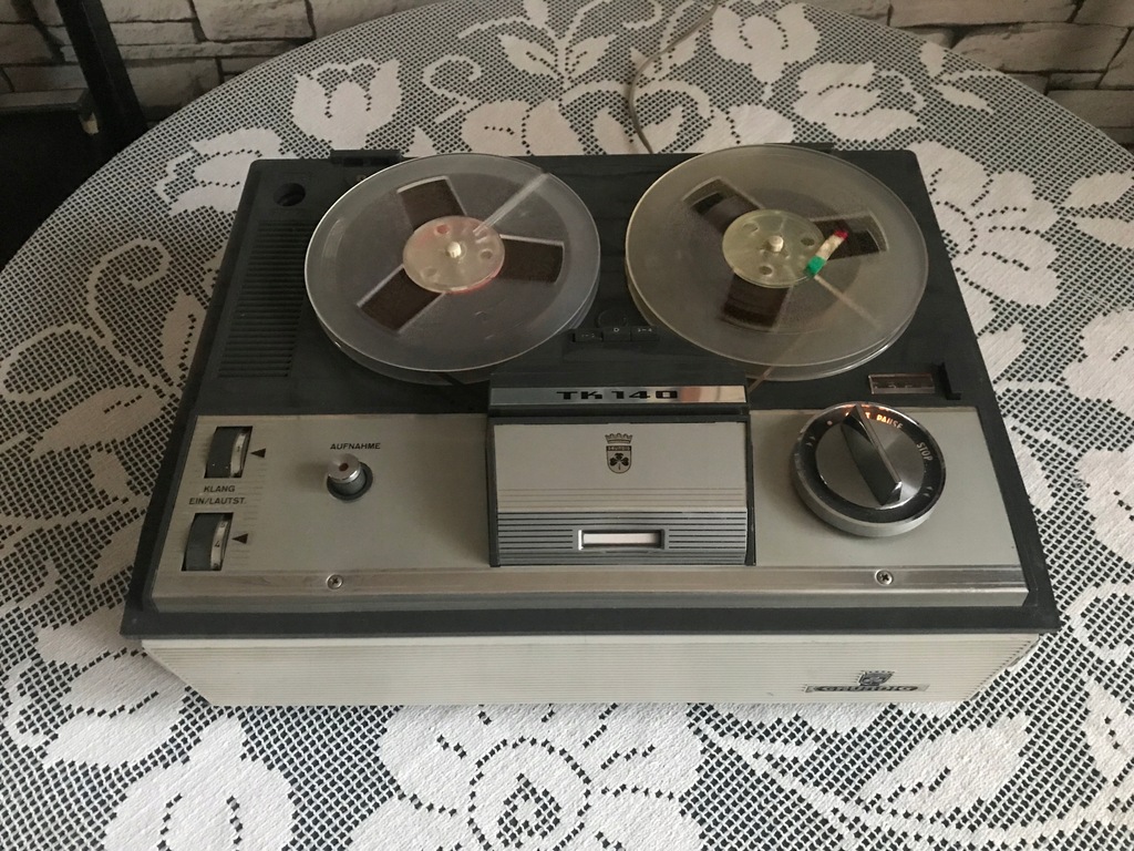 Magnetofon szpulowy Grundig TK140, nowe paski - 13422453508 - oficjalne archiwum Allegro