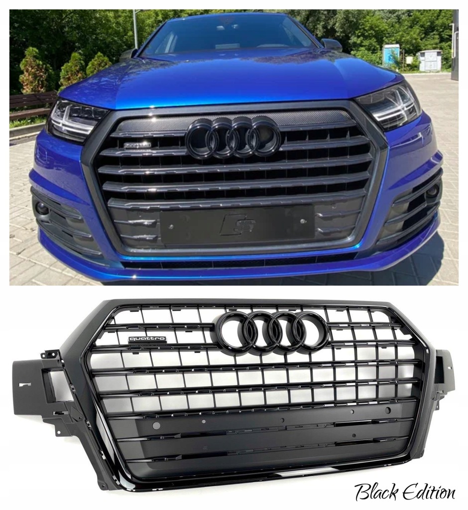ATRAPA GRILL AUDI Q7 4M S-LINE 15-19 BLACK EDITION - 12397975023 ...