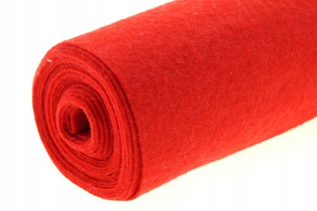Filc Artystyczny Dekoracyjny Mocny czerwony 1mm rolka 20x300cm ...