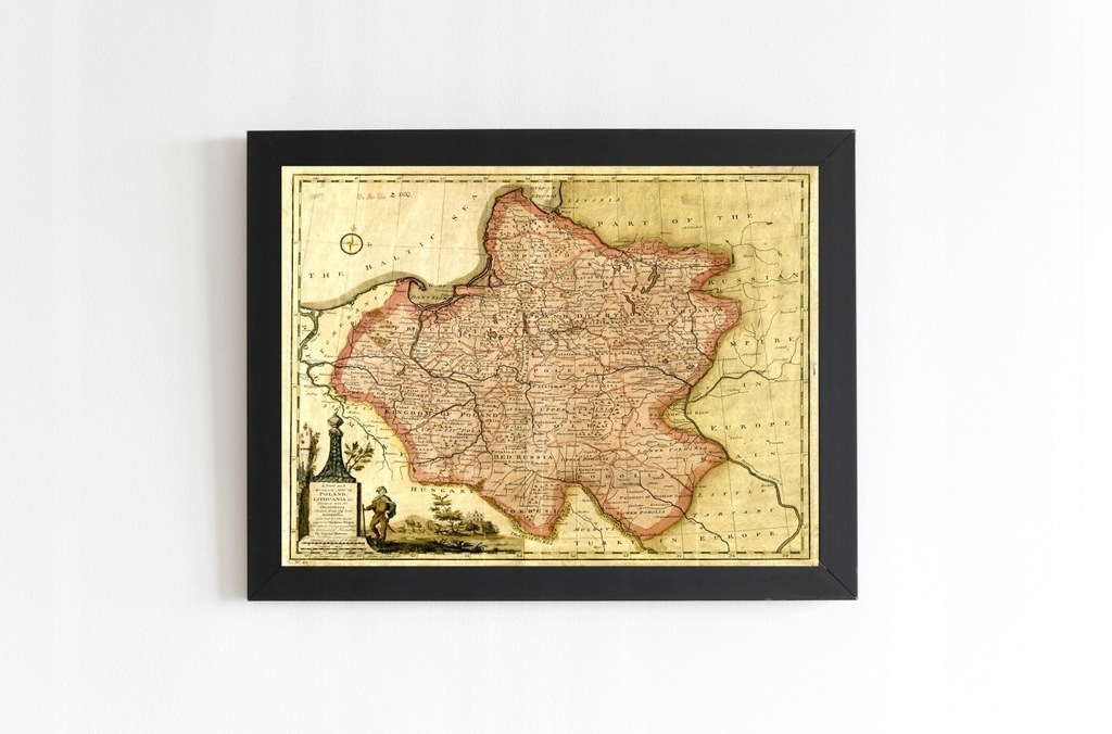 Stara mapa Polska Litwa 1766r. - 10189809000 - oficjalne archiwum Allegro