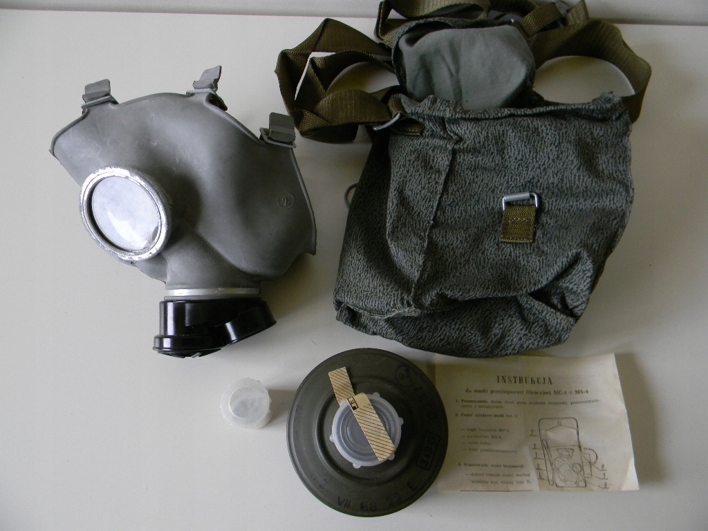 MASKA PRZECIWGAZOWA Z FILTREM . - 11775610988 - oficjalne archiwum Allegro