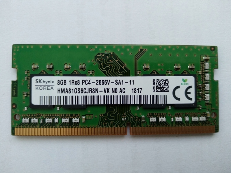 SKhynix DDR4 8GB 1Rx8 PC4-2666V - SA1 - 11 - 8584229352 - oficjalne archiwum Allegro