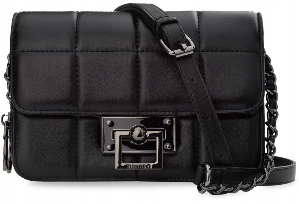Listonoszka Monnari TORBA Damska Z PASKIEM Mała Torebka Crossbody Czarna - 16717559620 ...