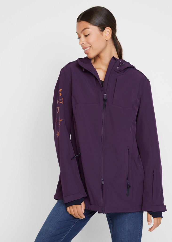 BONPRIX _LZ BAC FIOLETOWA KURTKA SOFTSHELL _/ 54 - 14919894580 - oficjalne archiwum Allegro