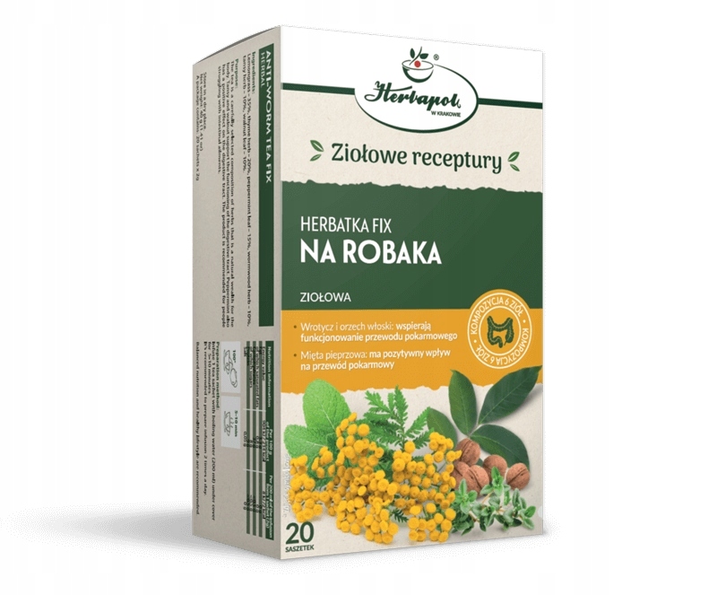 Herbapol Na Robaka herbatka 20szt. - 12824974295 - oficjalne archiwum Allegro