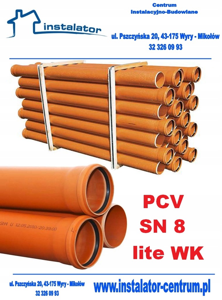 Rura Rury PCV SN8 250x7,3x3000 3mb lita - 8978451262 - oficjalne ...