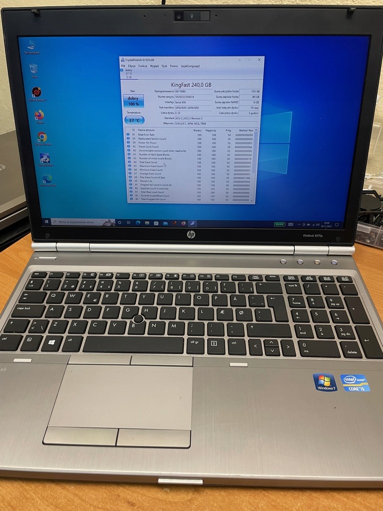 HP EliteBook 8570p Intel Core i5 8GB 240GB IDEALNY - 12899550726 ...