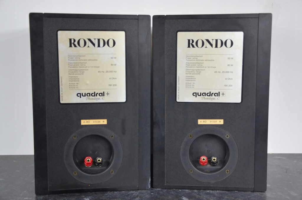 KOLUMNY QUADRAL RONDO Phonologue STAN BDB OKAZJA - 12676161142 ...