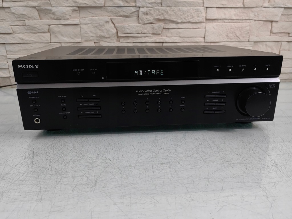 SONY STR-DE197 Nowoczesny amplituner stereo z RDS - 13484238848 ...