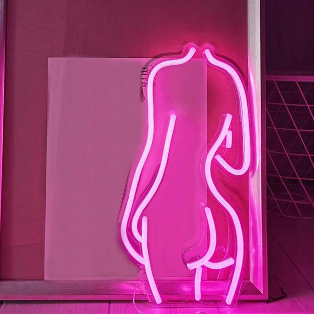 Lady Back Girls Woman Body Neon Sign Decorative Light USB 19.5cmx2cmx41 ...
