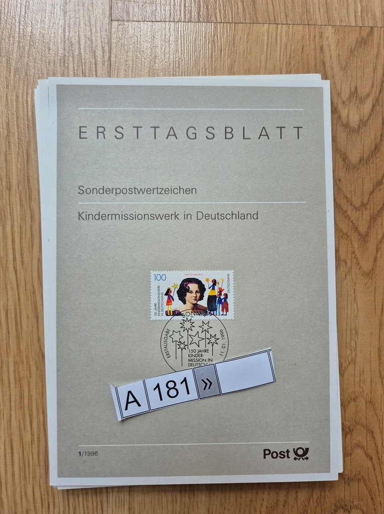 NIEMCY - KARTY ETB 1996 - A181 - 17752894324 - oficjalne archiwum Allegro