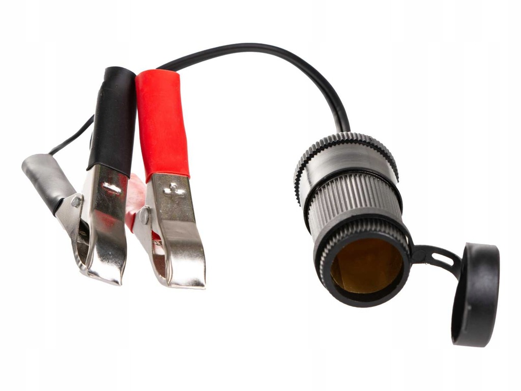 Gniazdo zapalniczki adapter krokodylki akumulator - 12028920369 - oficjalne archiwum Allegro