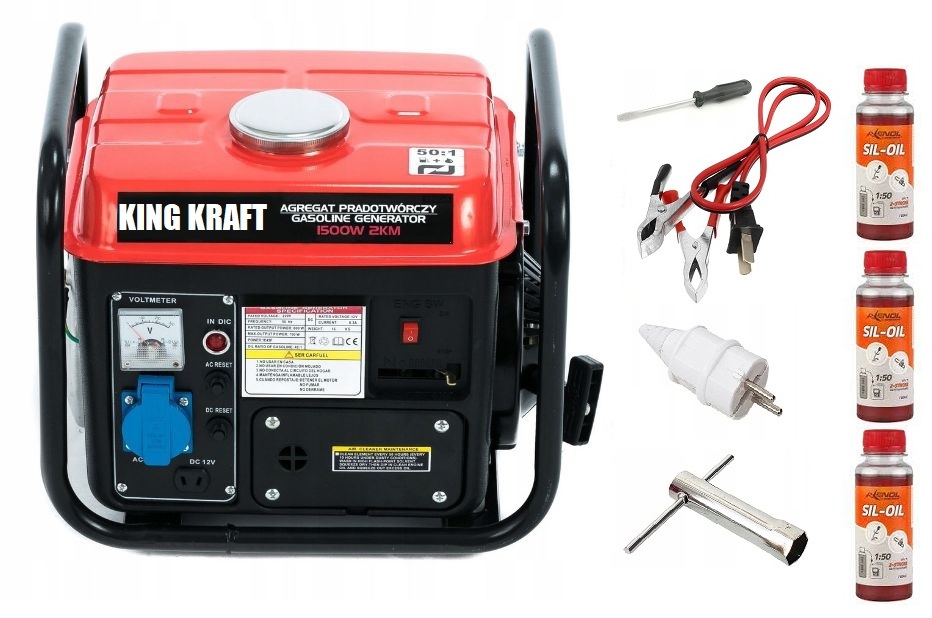 AGREGAT PRĄDOTWÓRCZY 1500W 2KM GENERATOR 230V 12V - 15032133901 ...